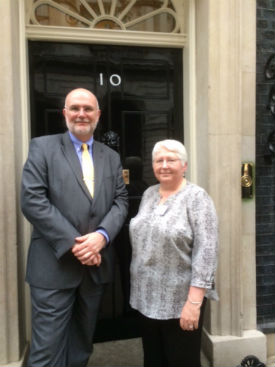 Professor Kath McCourt attends Downing Street reception in aid of WaterAid